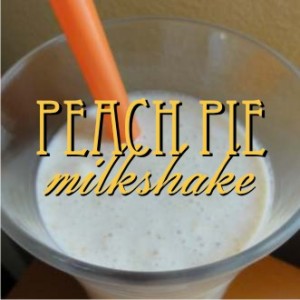 Peach Pie milkshake - justJENN recipes justJENN recipes