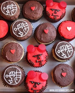 Hellboy Cupcakes - justJENN recipes justJENN recipes