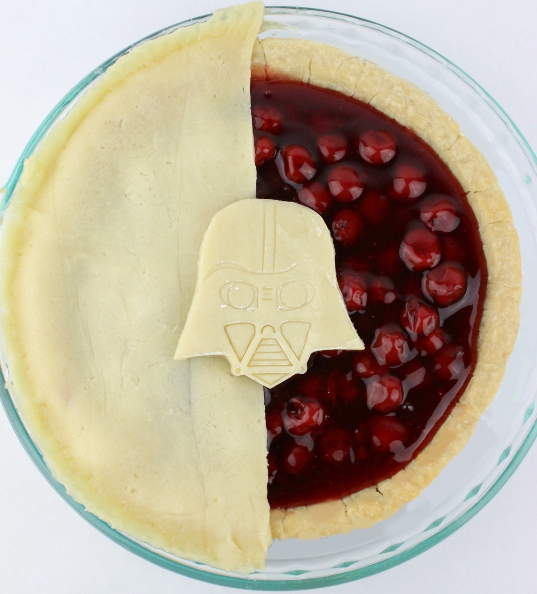 Star Wars Vader Cherry Pie for Pi Day - justJENN recipes justJENN recipes
