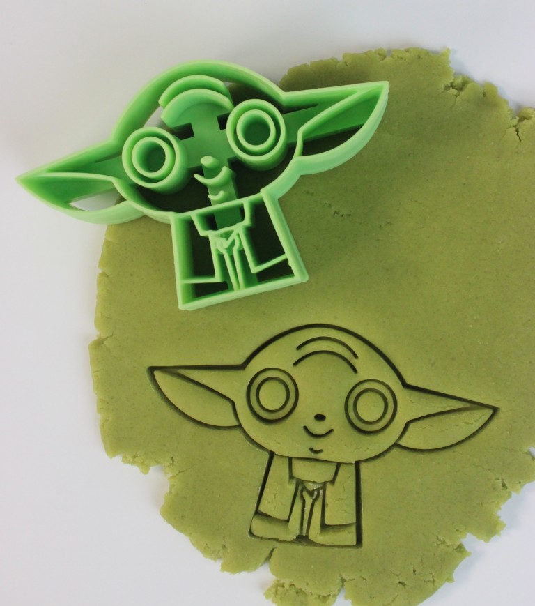 Step 10: Roll out the green dough to about 1/4 inch thick. Use the ...