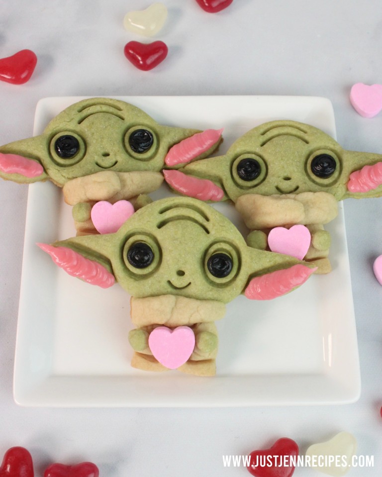Star Wars Grogu Heart Cookies to Support Cookies for Kids Cancer